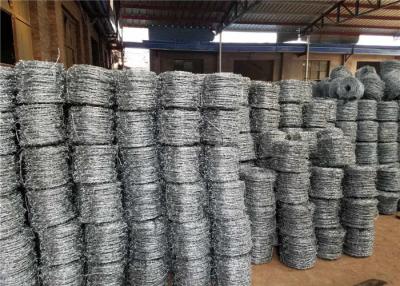 China 2.5mm Galvanized Barbed Wire for Animal Farming Security with 350-550MPa Tensile Strength for sale