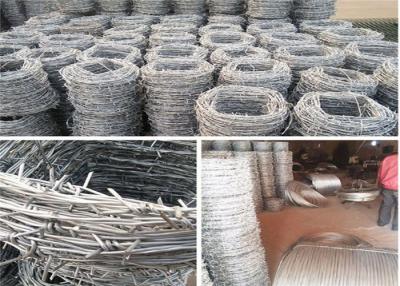 China Galvanized Barbed Wire 1.5cm Barb Length - 2.0mm Core Diameter for Farm & Security Fencing for sale
