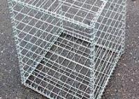 China Galvanized Gabion Mesh Cage 1m x 1m x 1m with 2.0-4.0mm Wire Diameter for sale
