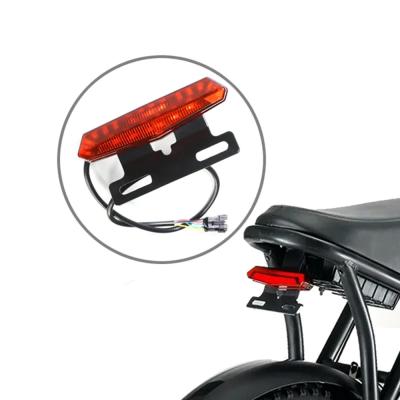 China OUXI V8 Electric Bicycle Headlights Taillights Steering Mount Bracket 12V LED Lighting Kit for Ebike Conversion for sale