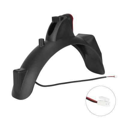China MI 4 Lite Scooter Mudguard with LED Tail Light - ABS Plastic Rear Fender for Xiaomi Mi 4 Lite 2nd Generation Electric Scooter for sale