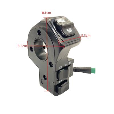 China Three-in-One Headlight Switch with Horn and Turn Signal for Kukirin G3 Pro Electric Scooter - Multi-Function Control Unit for sale