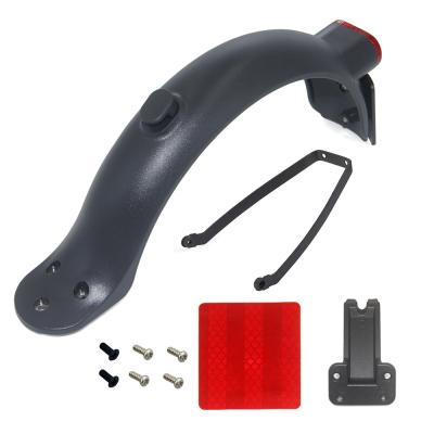China Xiaomi M365 Pro Pro2 1S Rear Mudguard with License Plate Bracket - Metal Fender Set for Electric Scooter Accessories for sale