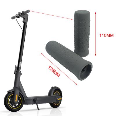 China Max G30 36V Silicone Handlebar Grips - Replacement Parts for Electric Kick Scooter Sharing Fleets in Gray & Black for sale