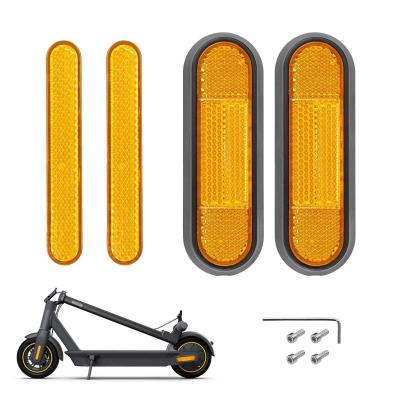 China Aluminum Alloy Side Cover Front Rear Wheel Hub for Segway Max G30 Electric Scooter Parts Reflective Block for sale