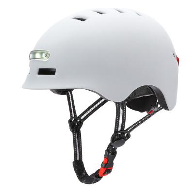 China Smart LED Warning Flash Riding Helmet 36V for Electric Scooters Bicycles Motorcycles Safety Accessories for sale