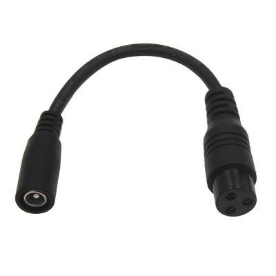 China 6.4 Inch Electric Scooter Cable Male Pin 3 Triangle Plug Connection Wire for E Bike for sale
