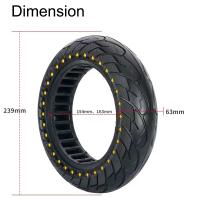 China 10x2.5 Inch Solid Rubber Honeycomb Tire for Ninebot Max G30/G30D/G30P Electric Scooters - Puncture-Proof for sale