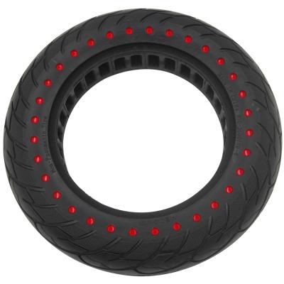 China 10x2.125 Inch Red Airless Solid Tire for Xiaomi Electric Scooter No Flat Shock Absorption Rubber for sale