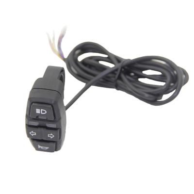 China 3-in-1 Electric Bike Scooter Light Switch 36V 48V with Horn Headlight Steering Control for E-Bicycle Parts for sale