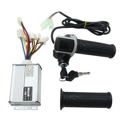 China YI Yun 24V/36V/48V 350W-500W Brush Controller with Lengthened Wire Transfer Handle for Electric Scooters for sale