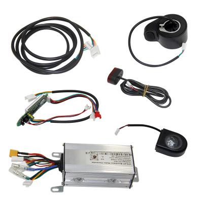 China 36V 350W 15A Electric Scooter Controller Kit with Throttle and Tail Light for Xiaomi for sale