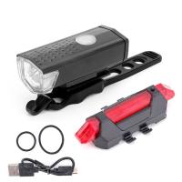 China Rechargeable LED Bicycle Light Set with IPX4 Waterproof Rating and 6-Hour Runtime for Outdoor Cycling Safety for sale