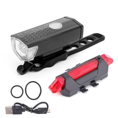 China Rechargeable LED Bicycle Light Set with IPX4 Waterproof Rating and 6-Hour Runtime for Outdoor Cycling Safety for sale