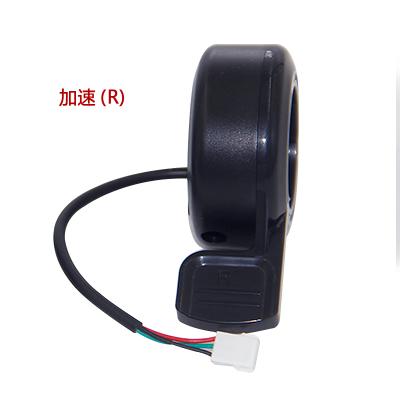 China 108 Right Brake Throttle Grip Thumb Speed Control for KUGOO S1 Electric Scooter ABS Black for sale