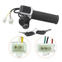 China 36V 48V 60V SM Electric Bike Throttle Accelerator with LCD Display Handlebar Lock E-bike Scooter Accessory for sale
