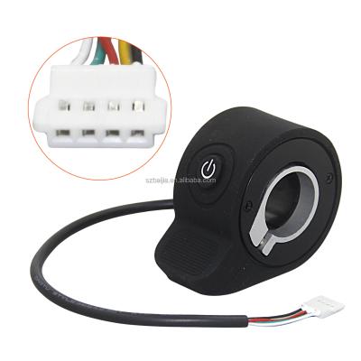 China BAIJIA Portable E Scooter Thumb Throttle Accelerator with On Off Button for KUGOO S1 PLUS Parts for sale
