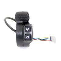 China ET-109 Right-Hand Double-Switch Vertical Electric Scooter Throttle Knob - Aluminum Finger-Dialing Governor with Self-Pin Mounting for sale