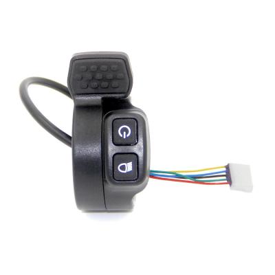 China ET-109 Right-Hand Double-Switch Vertical Electric Scooter Throttle Knob - Aluminum Finger-Dialing Governor with Self-Pin Mounting for sale