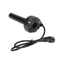 China Black Electric Bike Throttle Grips Handlebar for SurRon Light Bee X 60V Electric Motorcycle Parts for sale