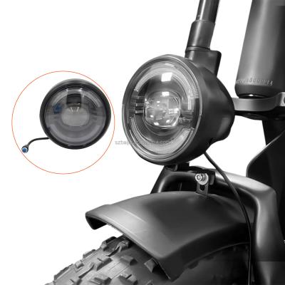 China Super Bright Long Range Ebike Headlight With 4 Pin LED Front Light Electric Bicycle Parts for sale