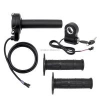 China Universal E-Bike Throttle with Adjustable Speed 36V 48V Waterproof Full Twist Throttle for Electric Scooters for sale
