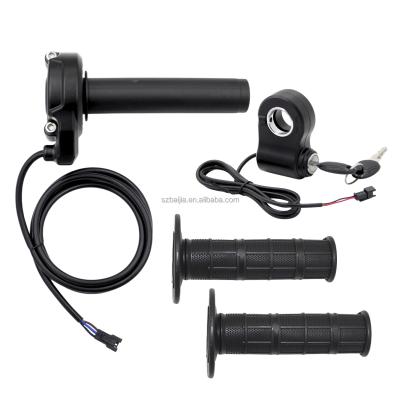China Universal E-Bike Throttle with Adjustable Speed 36V 48V Waterproof Full Twist Throttle for Electric Scooters for sale