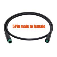 China M8 5Pin 60cm Extension Cable Circular Connector with Flame Retardant PVC and 15 A Rated Current for E-BIKE Parts for sale