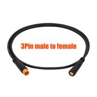China M8 3Pin Waterproof Copper 48V Power Cable Connector Male Female Adapter for Industrial Ebike Parts for sale