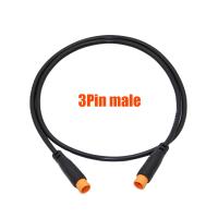 China M8 3Pin Waterproof Copper 48V Power Cable Connector Male Female Adapter for Industrial Ebike Parts for sale