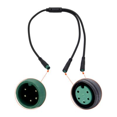 China 5 Pin Waterproof Connector with IP66 Rating Copper Contact for 12V Electric Bike Applications for sale