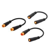 China IP67 Waterproof 3 Pin E-Bike Extension Cable Connector Wire for Throttle Gear Sensor Brake Lever Scooter Parts for sale