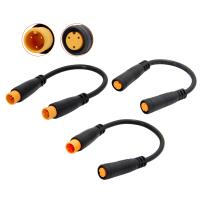 China IP67 Waterproof 3 Pin E-Bike Extension Cable Connector Wire for Throttle Gear Sensor Brake Lever Scooter Parts for sale