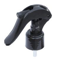 China PP Acid Resistant Trigger Sprayer 24mm 28mm Neck  Black for sale