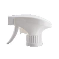 China Double Cover Trigger Sprayer Nozzle 1.2CC Double Mist Trigger Sprayer White for sale