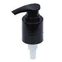 China 28mm PP Luxury Hand Lotion Pump Black  Smooth Body Lotion Dispenser for sale