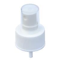 China 0.1ml Precision Fine Mist Sprayer Ribbed Closure Atomizer Pump White Fine Mist Sprayer for sale