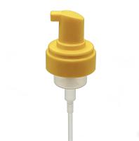 China 42mm Yellow Plastic Soap Pump Cosmetics Foaming Soap Dispenser for sale
