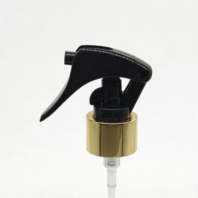 China Aluminum Fine Mist Mini Trigger Sprayer Non Spill  Gold Silver For Precise Dispensing for sale