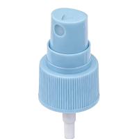 China Blue Fine Mist Sprayer Ribbed Plastic Hand Pump Mister 20-410 24-410 for sale