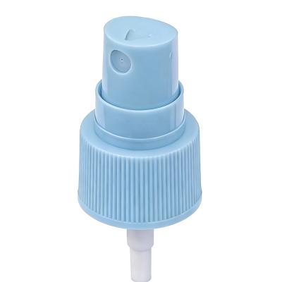 China Blue Fine Mist Sprayer Ribbed Plastic Hand Pump Mister 20-410 24-410 for sale
