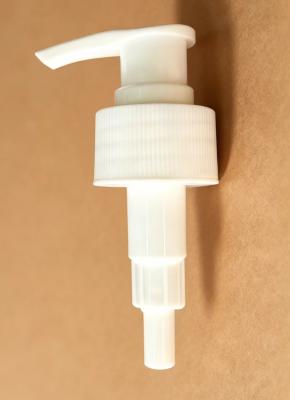 China Ceramic Ball Lotion Pump Head with 1.2-1.5ml Variable Output and 24 410 Neck for Bathroom Soap Bottles for sale