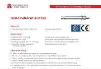 China Self Undercut Anchor Bolts M12 M16 High Tension ETA Approved Reusable Concrete Fixings for sale