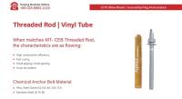 China Epoxy Stainless Threaded Rod Anchor Bolt SS304 SS316 Sharp End ETA Approval M36 for sale
