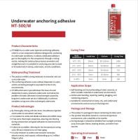 China Underwater Chemical Fixing Epoxy Resin MT-500 High Loading Capacity 20kg for sale