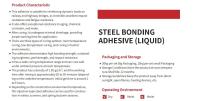 China Epoxy Resin Steel Bonding Adhesive 2:1 Ratio for High Strength Steel Bonds Impregnation for sale