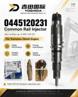 China 0445120231 Common Rail Injector Replacement for Komatsu PC200-8 SAA6D107 Engine for sale