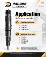China 0445120231 Common Rail Injector Replacement for Komatsu PC200-8 SAA6D107 Engine for sale
