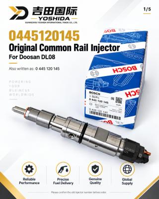 China 0445120145 Original BO-SCH Common Rail Injector For Doosan DL08 DL08K for sale