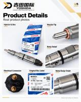 China 0445120145 Original BO-SCH Common Rail Injector For Doosan DL08 DL08K for sale